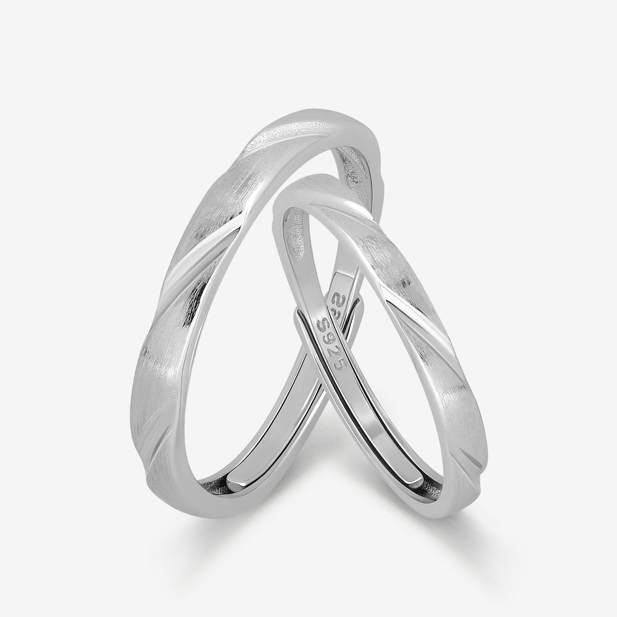Infinity Path Thin Couples' Rings – MEISSA